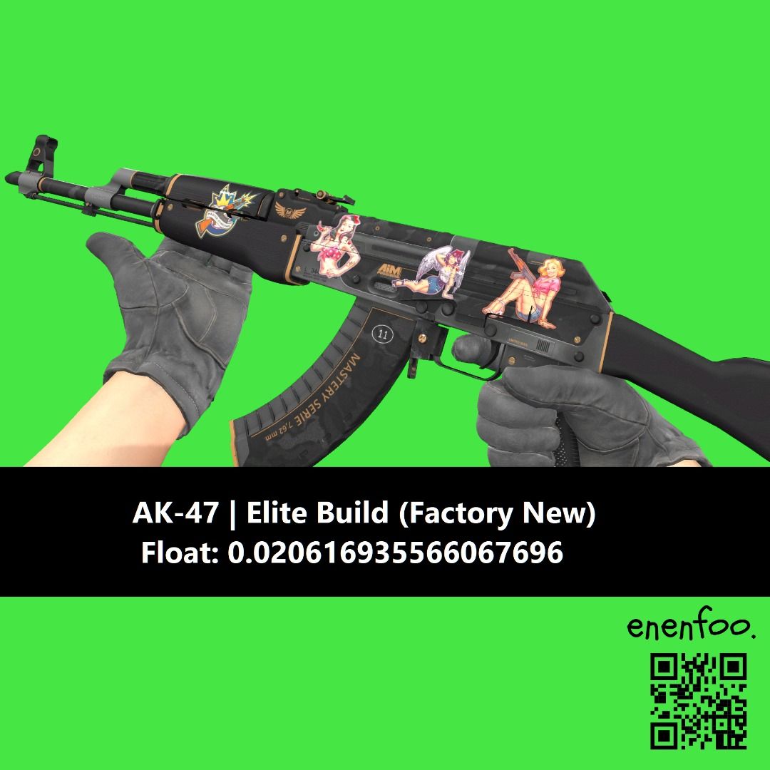 AK-47 ELITE BUILD FN FACTORY NEW AK47 CS2 SKINS KNIFE ITEMS CSGO COUNTER STRIKE SOURCE 2 CS ...