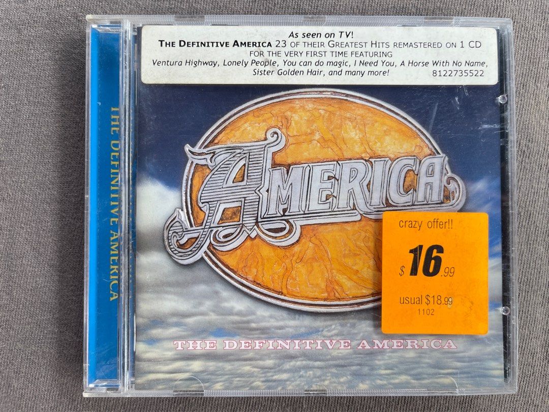 AMERICA - THE DEFINITIVE AMERICA, Hobbies & Toys, Music & Media, CDs ...
