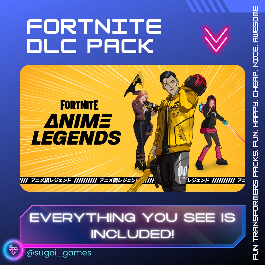 Anime Legends Pack | Fortnite DLC/Add-on | C4S3 Starter Pack | Login ...