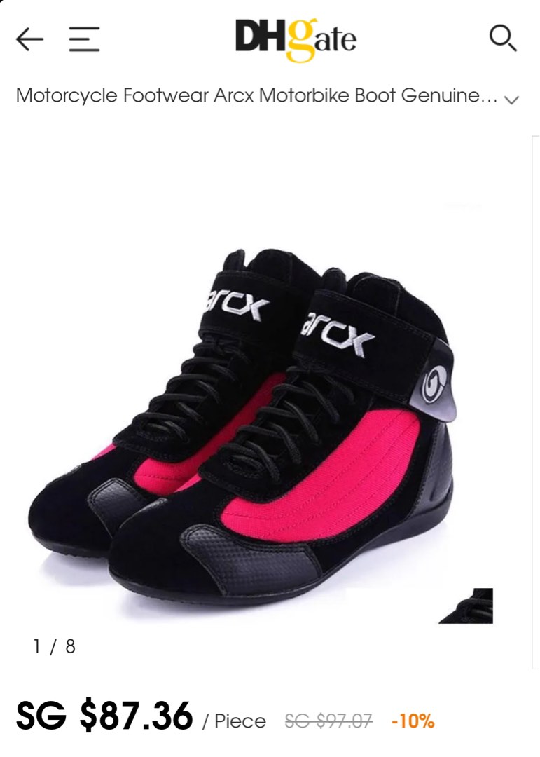 ARCX motorcycle riding shoe, Motorcycles, Motorcycle Apparel on Carousell