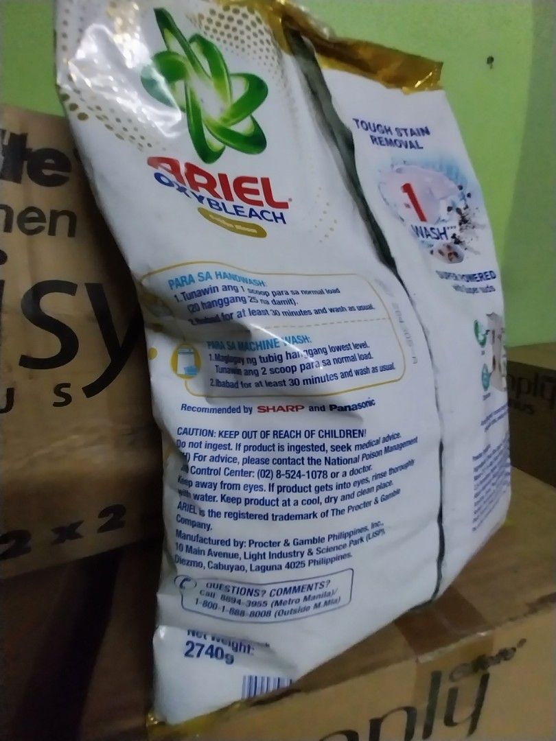 Ariel Oxybleach Golden Bloom 2740grms, Furniture & Home Living ...