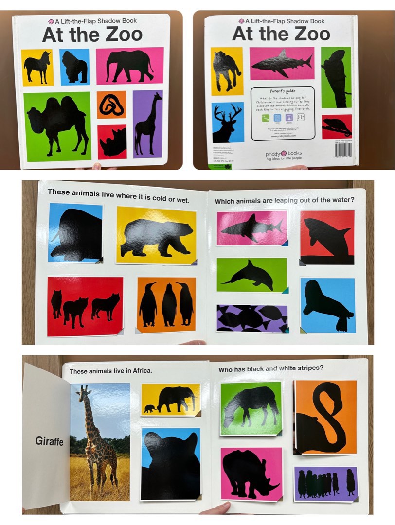 At the Zoo/A Lift the Flap/Shadow Book/Animal Book/English Book/英文書/動物書 ...