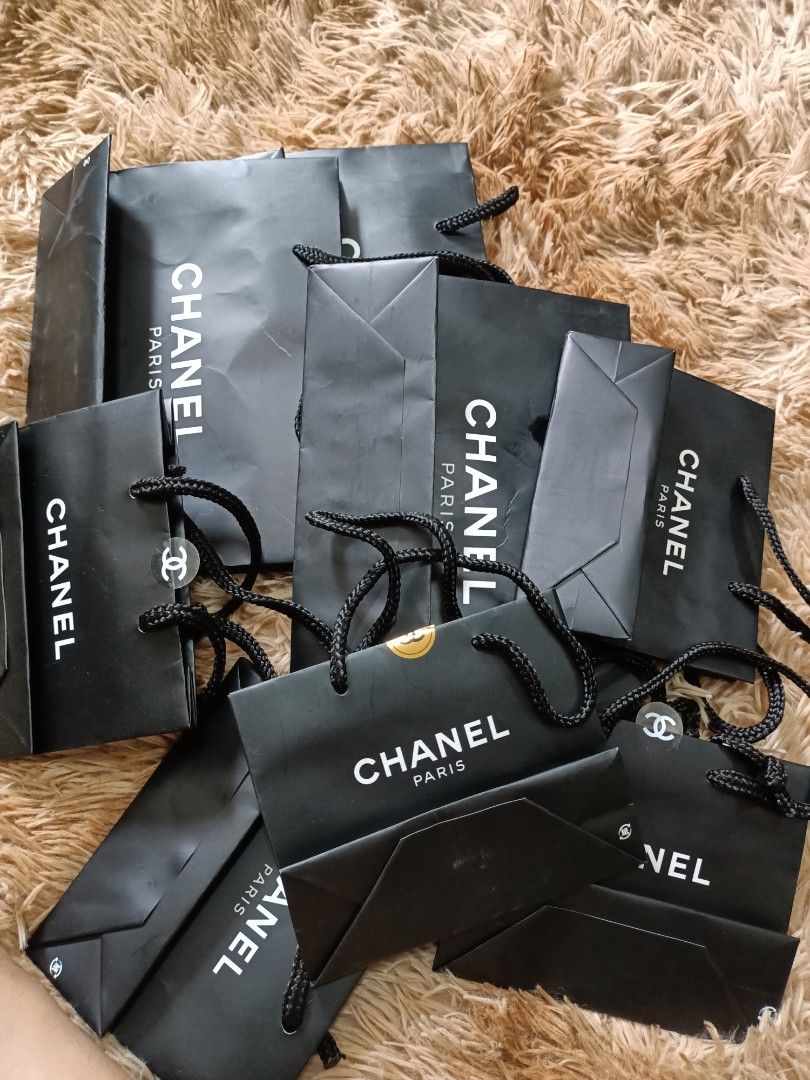 Authentic chanel paper bags, Luxury, Bags & Wallets on Carousell