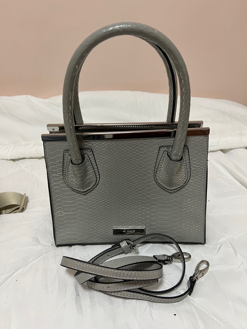 Authentic Dune Silver Top Handle Sling bag, Women's Fashion, Bags ...