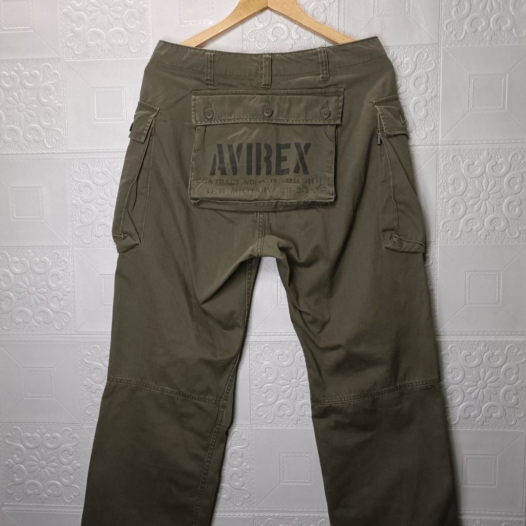 AVIREX CARGO PANTS, Men's Fashion, Bottoms, Jeans on Carousell