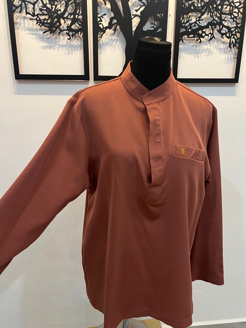 BAJU MELAYU SLIM FIT LIMA WAKTU AERIL ZAFRIL, Men's Fashion, Muslim ...