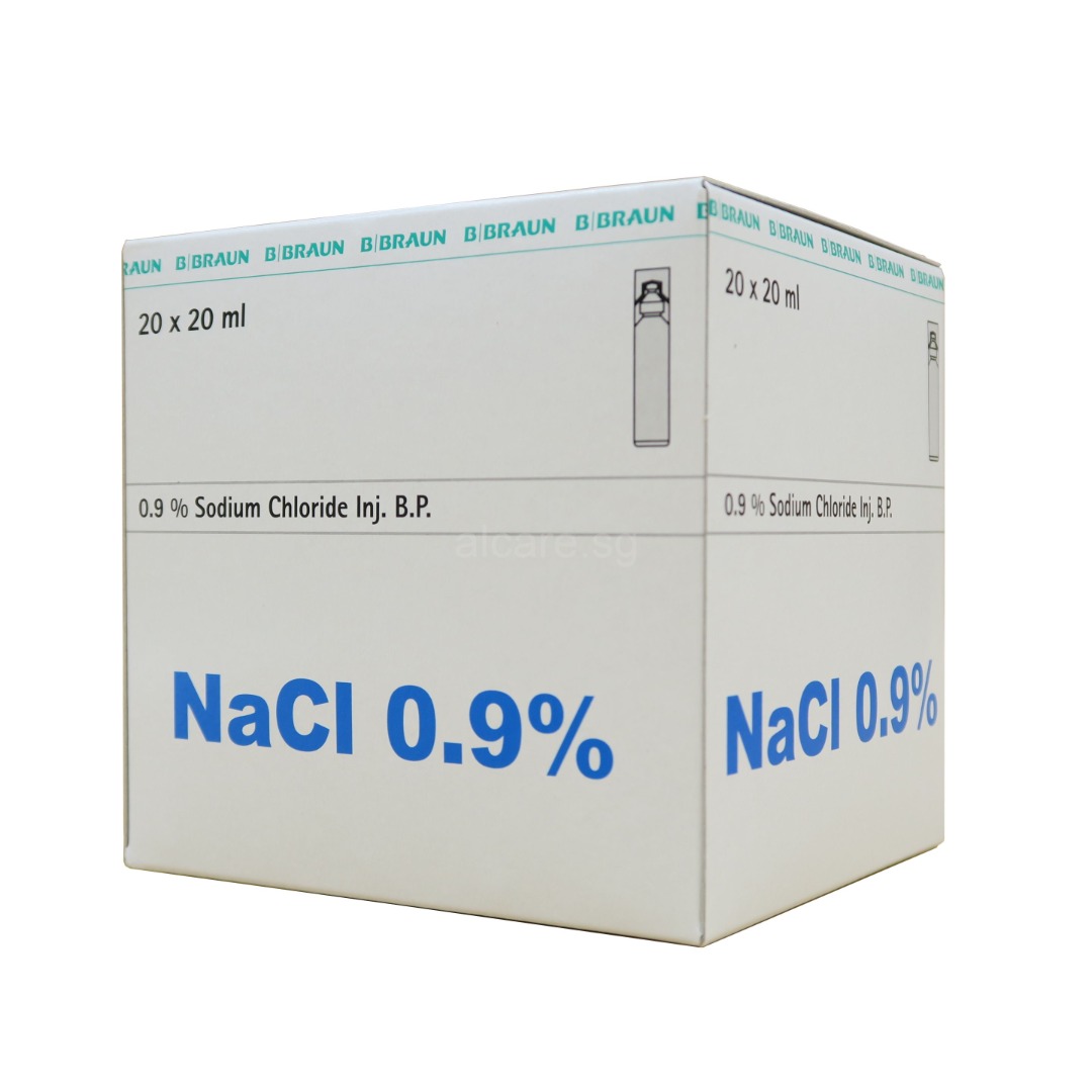 B.Braun 0.9% Sodium Chloride Solution 20ml | Expiry 2026, Health ...