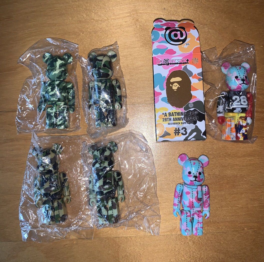 Bearbrick Bape Bear Brick Be@rbrick Rare Camo Pattern, Hobbies & Toys ...