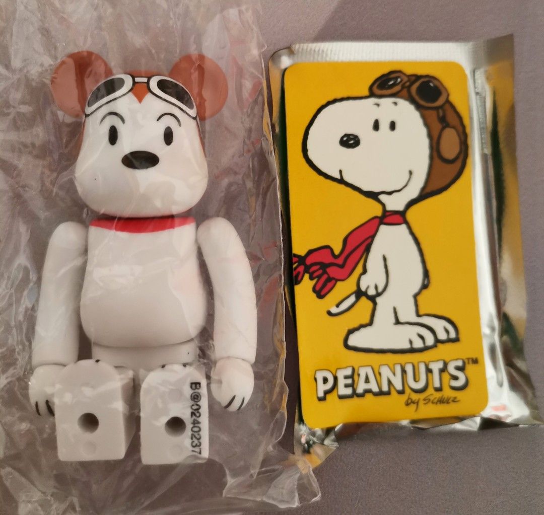 [Pre-Order] Bearbrick Series 24 Snoopy Peanuts Pilot - The Flying Ace ...