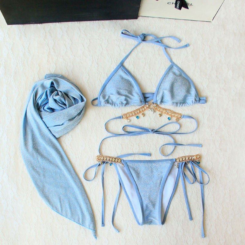Bikini with Shine, Women's Fashion, Swimwear, Bikinis & Swimsuits on ...