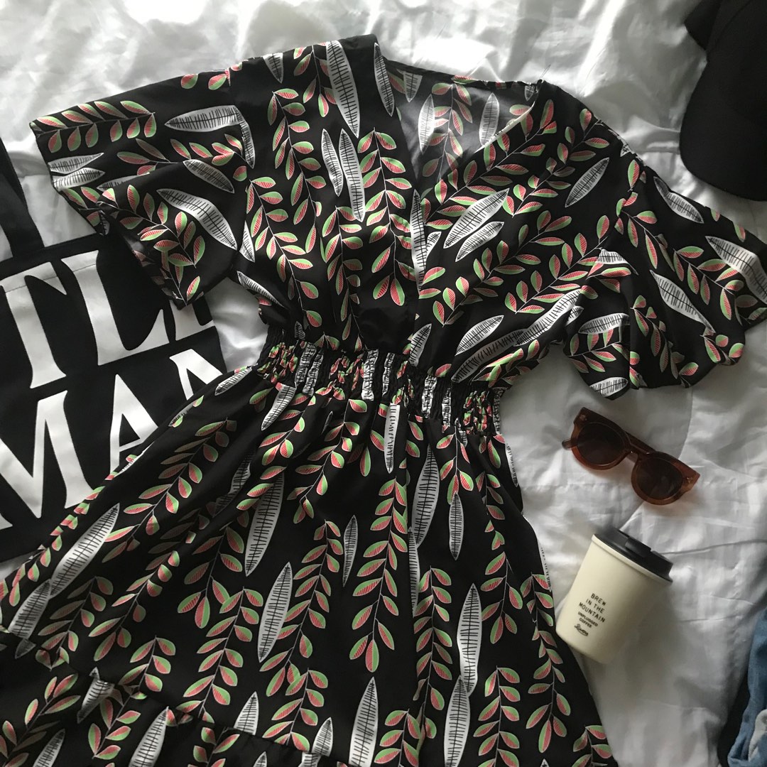 Black Boho Maxi Dress, Women's Fashion, Dresses & Sets, Dresses on ...