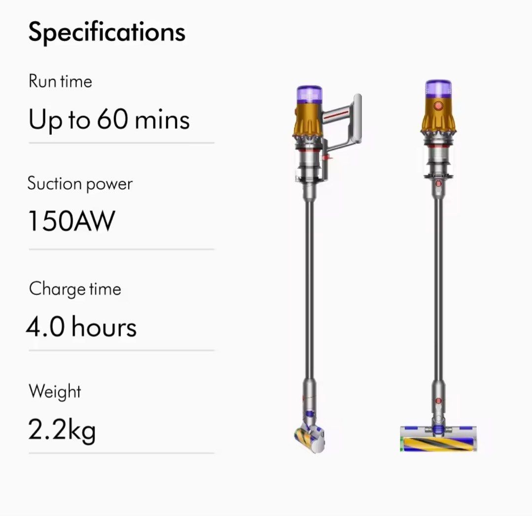 BNIB Dyson V12 Detect Slim Absolute, TV & Home Appliances, Vacuum ...