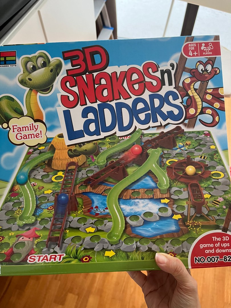 Board game snake and ladder, Hobbies & Toys, Toys & Games on Carousell