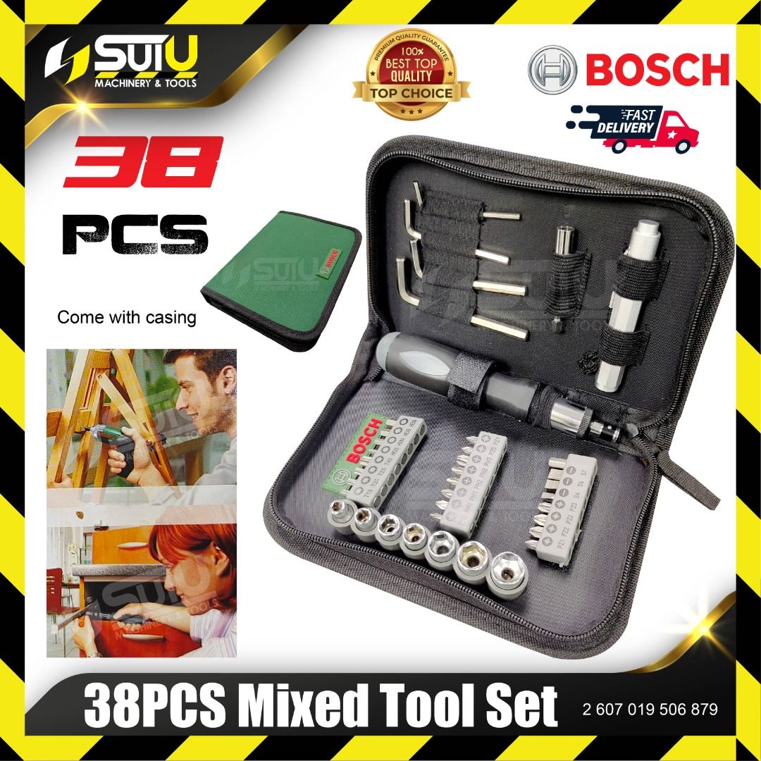 BOSCH 2607019506 38PCS Mixed Tool Set / Promoline Mixed Set / Set Alat ...