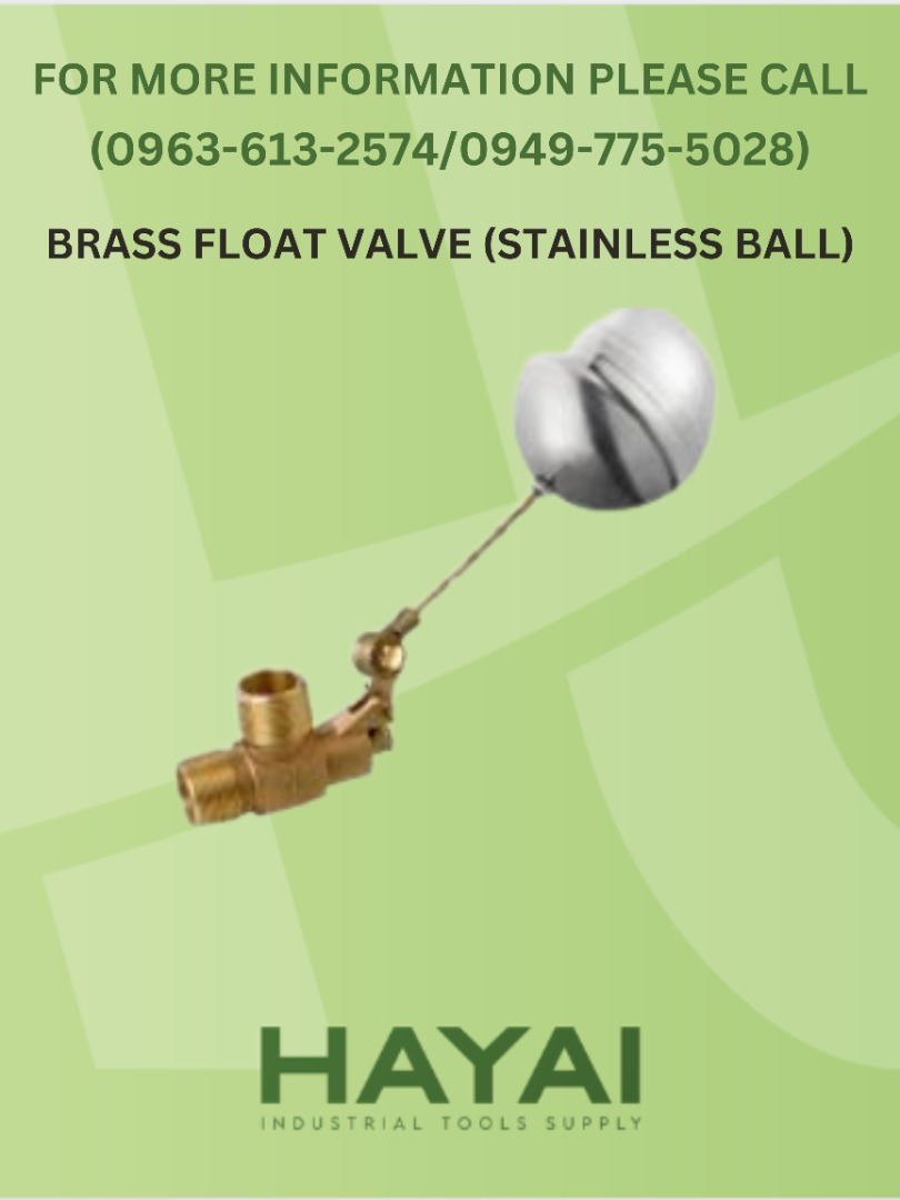 BRASS FLOAT VALVE (STAINLESS BALL), Commercial & Industrial ...