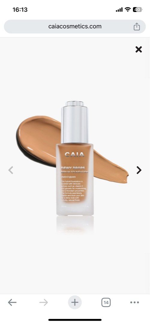 CAIA cosmetics DEWY DROPS 40C, Beauty & Personal Care, Face, Makeup on Carousell