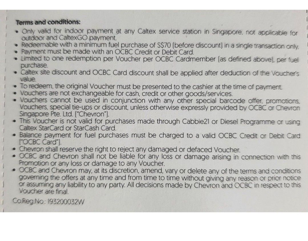 Caltex voucher, Tickets & Vouchers, Vouchers on Carousell