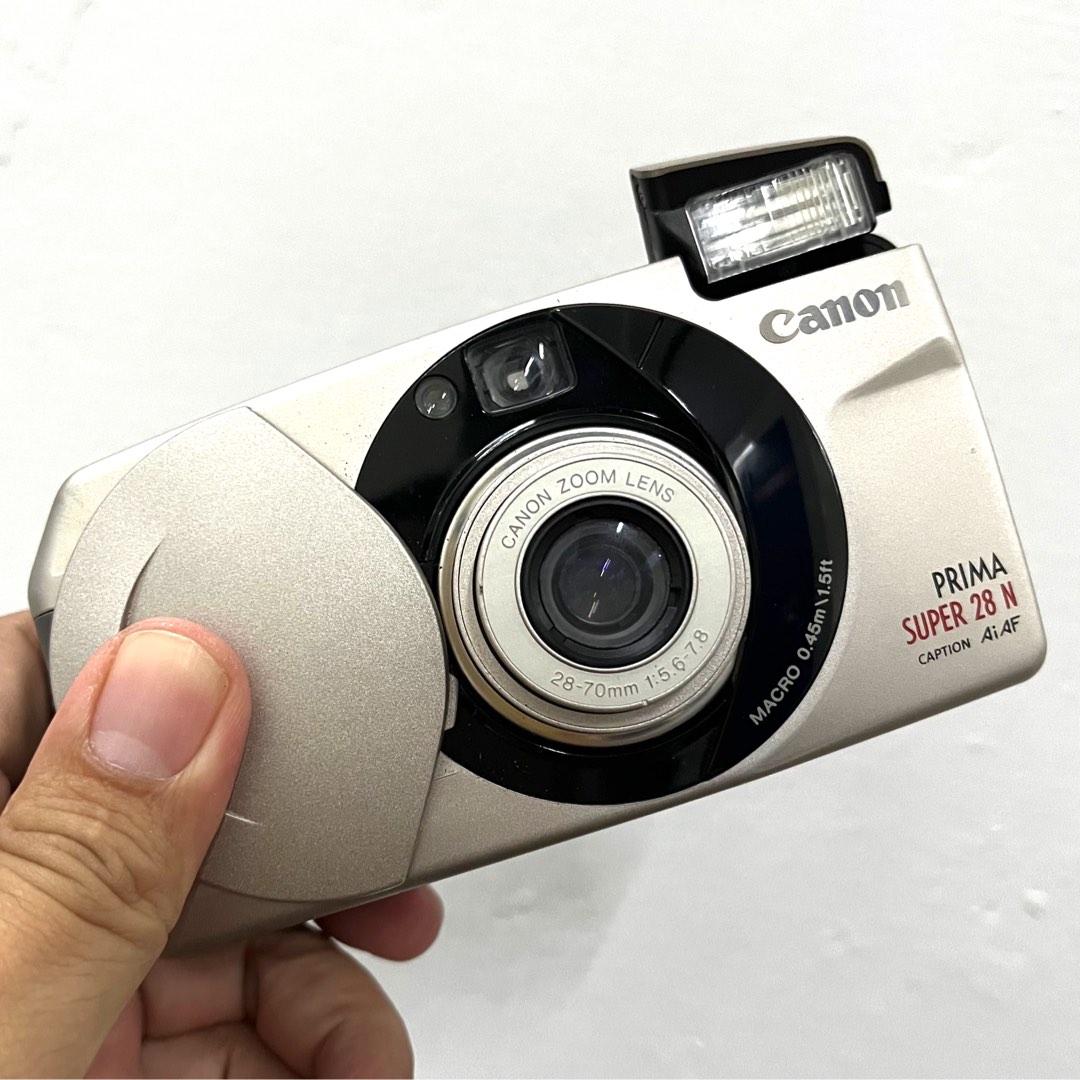 canon prima super 28 caption, Photography, Cameras on Carousell