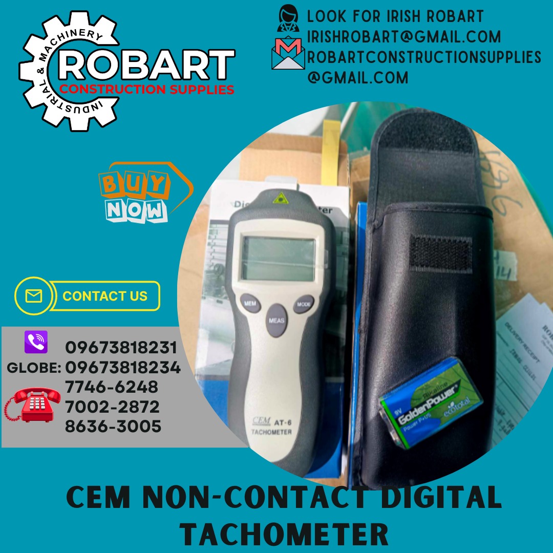 CEM non-contact digital tachometer, Commercial & Industrial ...