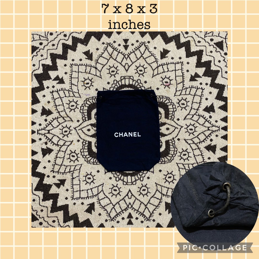 Chanel Bucket Dust Bag 7x8x3" S, Luxury, Bags & Wallets on Carousell