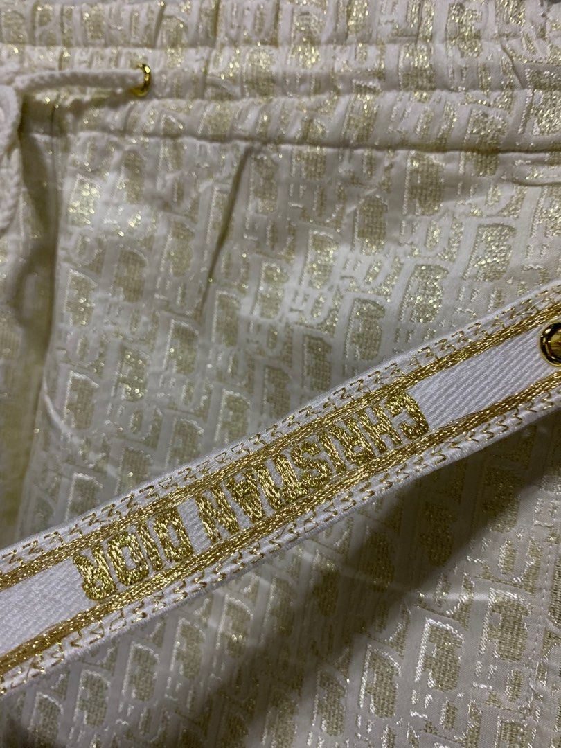 CHRISTIAN DIOR MONOGRAM SHORTS GOLD, Luxury, Apparel on Carousell