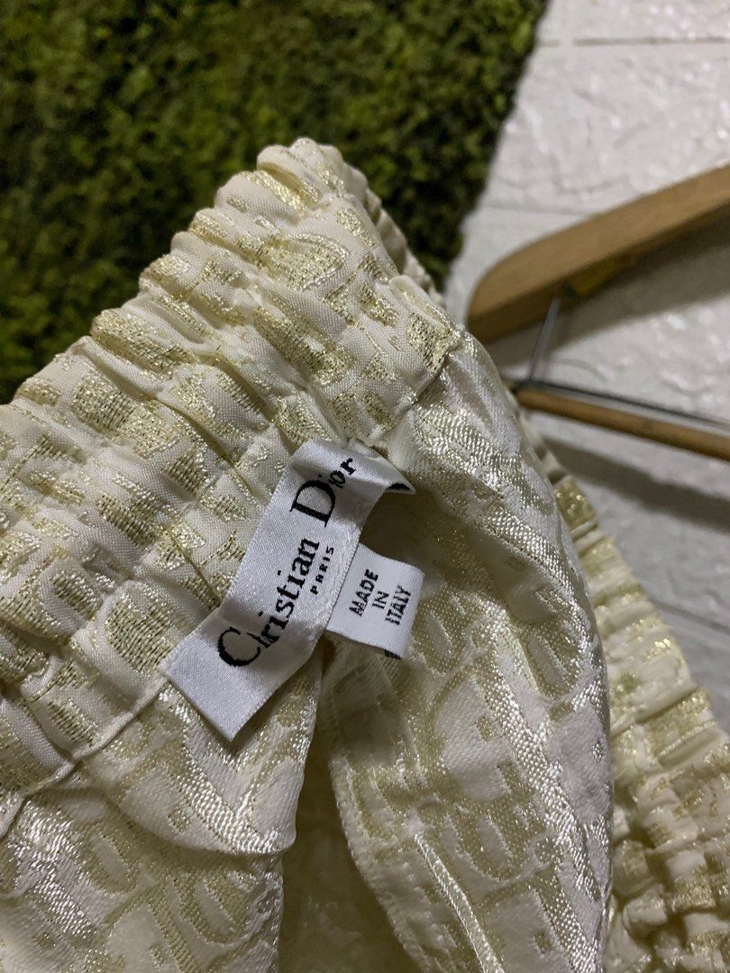 CHRISTIAN DIOR MONOGRAM SHORTS GOLD, Luxury, Apparel on Carousell
