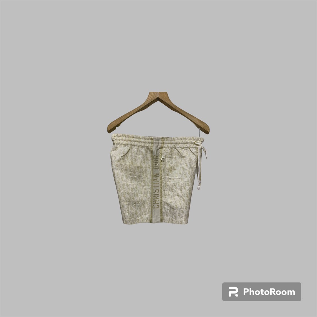 CHRISTIAN DIOR MONOGRAM SHORTS GOLD, Luxury, Apparel on Carousell