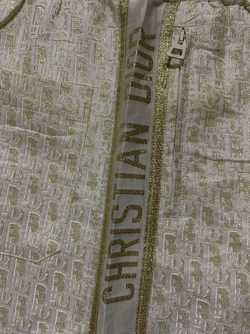CHRISTIAN DIOR MONOGRAM SHORTS GOLD, Luxury, Apparel on Carousell