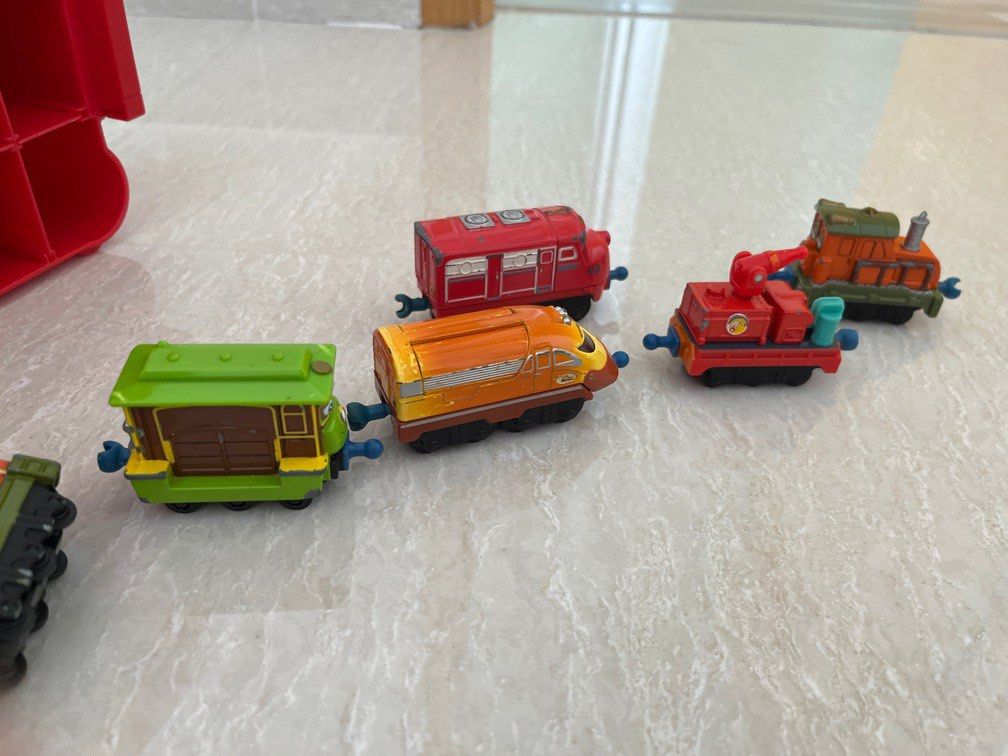 Chuggington train box with trains, Hobbies & Toys, Toys & Games on ...