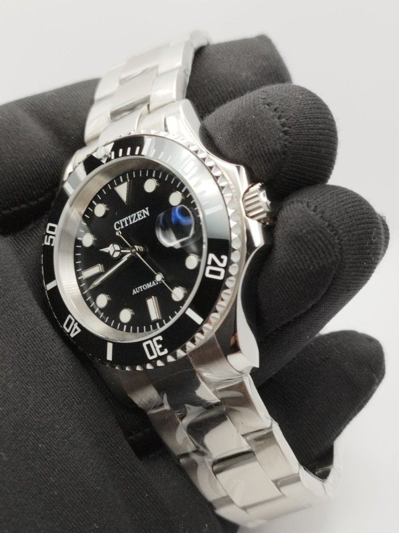 Citizen black submariner, Men's Fashion, Watches & Accessories, Watches ...