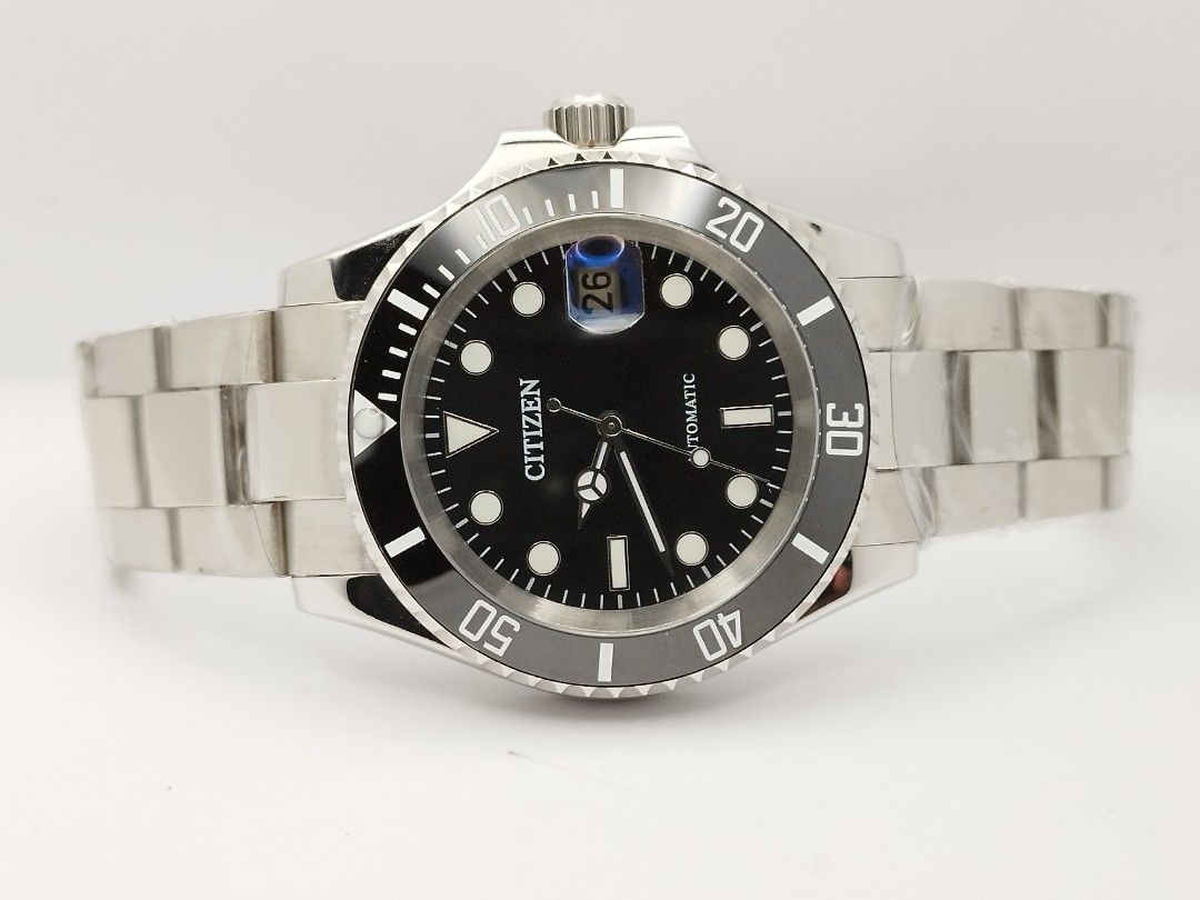 Citizen black submariner, Men's Fashion, Watches & Accessories, Watches ...