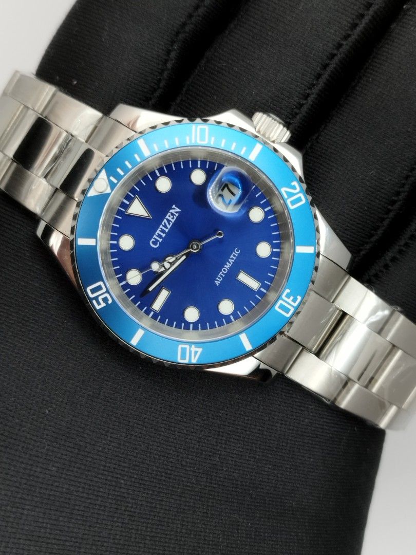 Citizen smurf submariner, Men's Fashion, Watches & Accessories, Watches ...