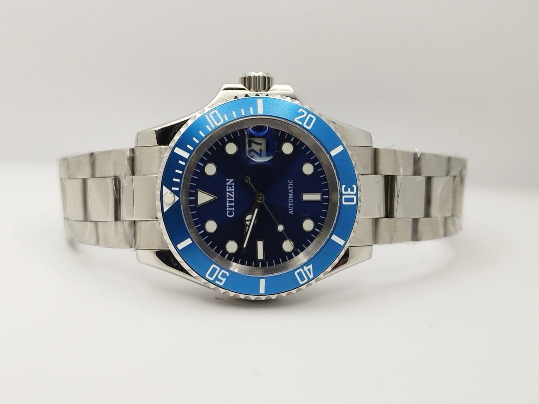 Citizen smurf submariner, Men's Fashion, Watches & Accessories, Watches ...