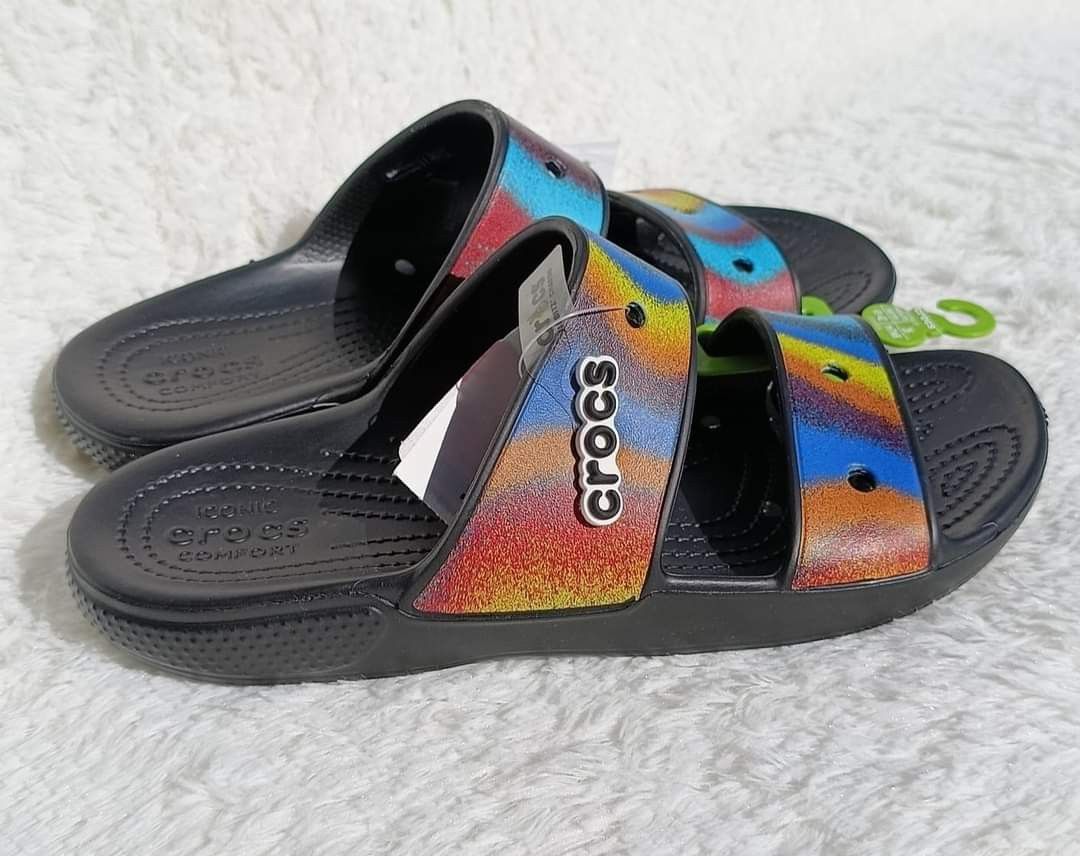 Classic Crocs Spray Dye Sandal, Men's Fashion, Footwear, Slippers ...