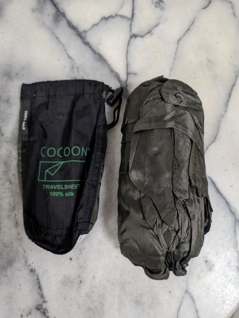 Cocoon 100% Silk Travel Sheet, Sports Equipment, Hiking & Camping on Carousell