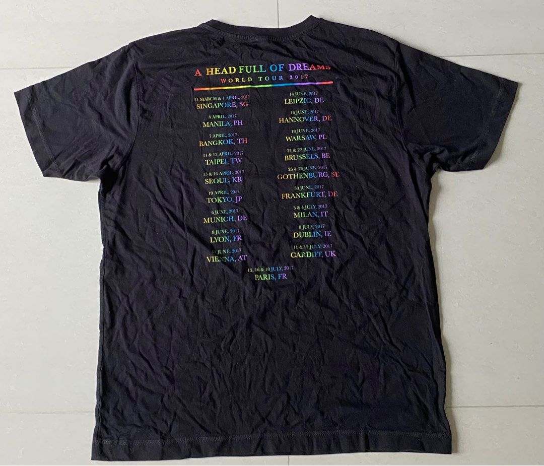 Coldplay Concert T Shirts, Men's Fashion, Tops & Sets, Tshirts & Polo ...