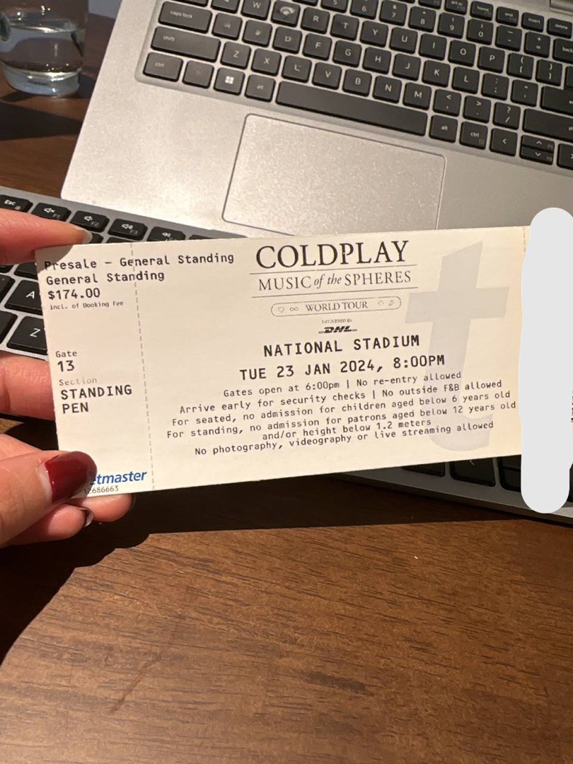 Coldplay Singapore Tickets, Tickets & Vouchers, Event Tickets on Carousell