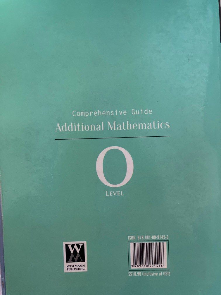 Comprehensive Guide Additional Mathematics, Hobbies & Toys, Books ...