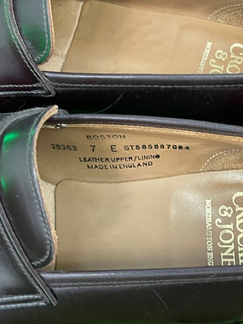 Crockett and Jones Boston Loafers (Burgundy), Men's Fashion, Footwear ...