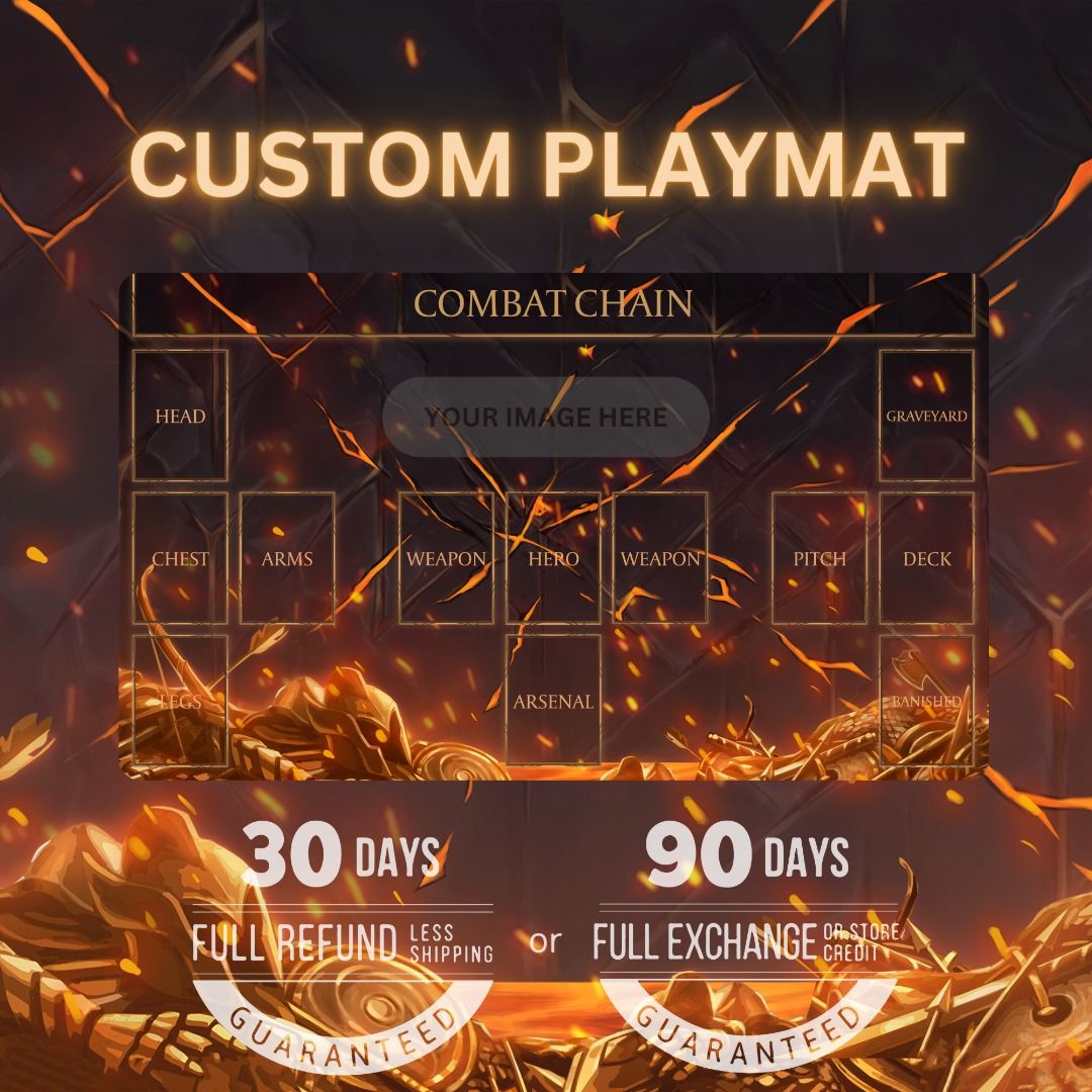 Custom TCG Playmat (Any Dimensions/Design) Magic The Gathering Flesh ...