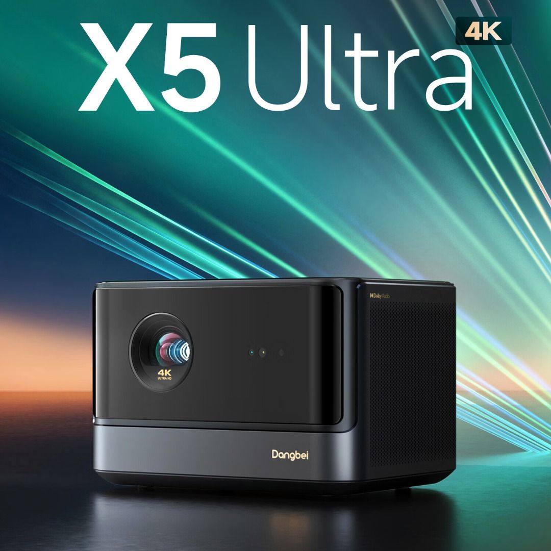 Dangbei X5-Ultra 4K Projector | 2500 CVIA Lumens | MT9679 6GB 128GB | Hi-Fi Subwoofer Stereo ...