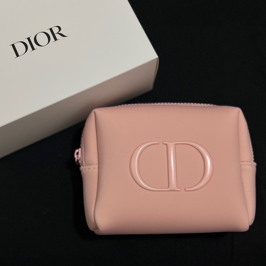 DIOR BEAUTÉ AUTHENTIC POUCH IN PINK, Luxury, Bags & Wallets on Carousell