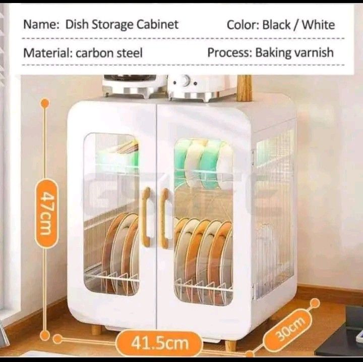 Dish Rack Cabinet Black and White Available, TV & Home Appliances ...