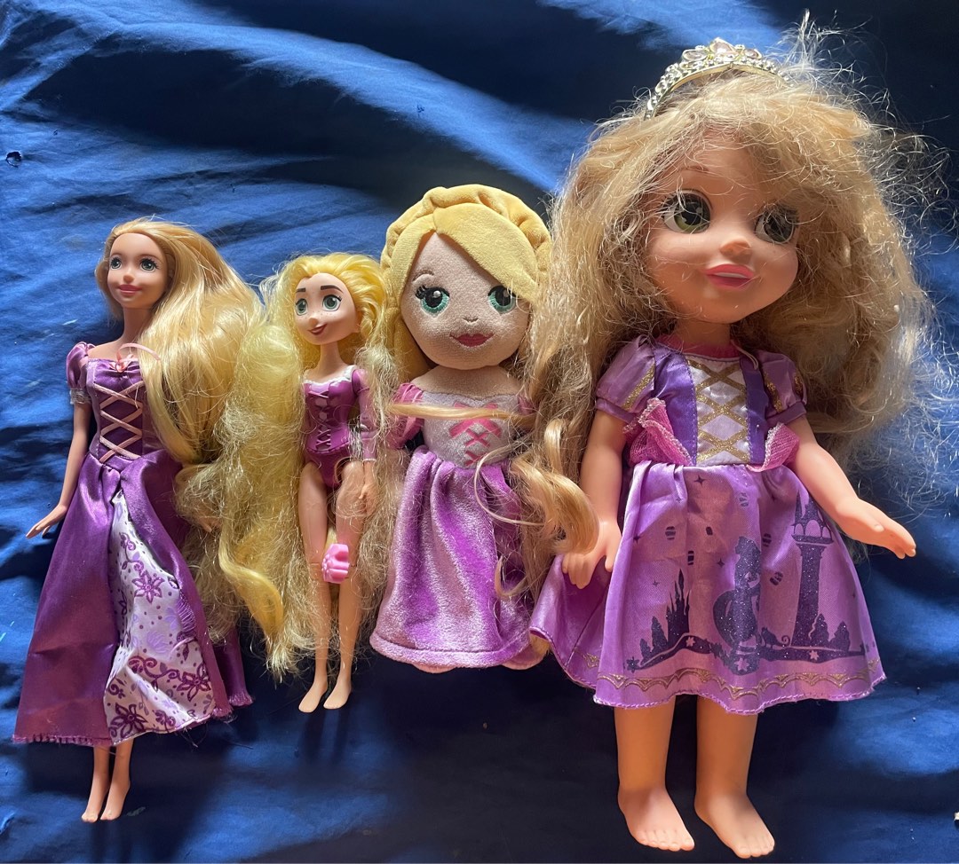 Disney Rapunzel Dolls Bundle Lot, Hobbies & Toys, Toys & Games on Carousell