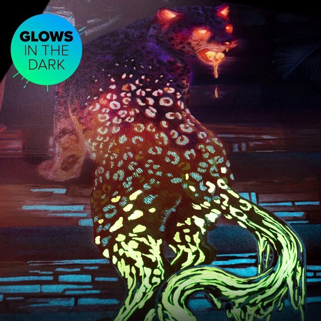 Displate Lava Leopard Glow in the Dark, Hobbies & Toys, Memorabilia ...