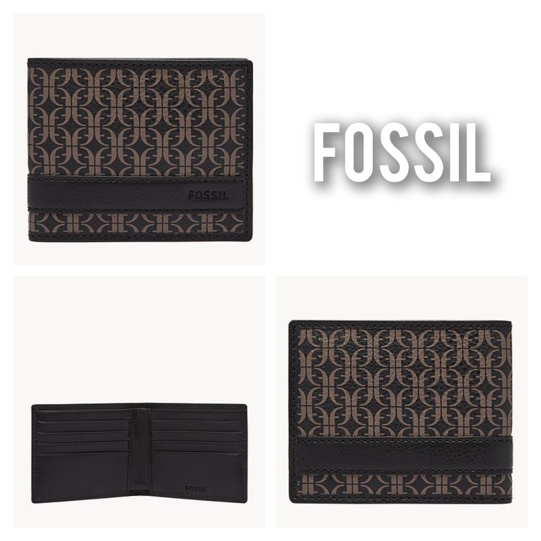 Dompet Fossil Bifold signature, Barang Mewah, Tas & Dompet di Carousell