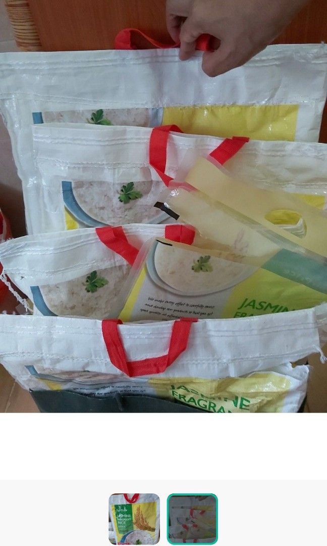 Empty 10kg rice bags, Furniture & Home Living, Home Improvement ...