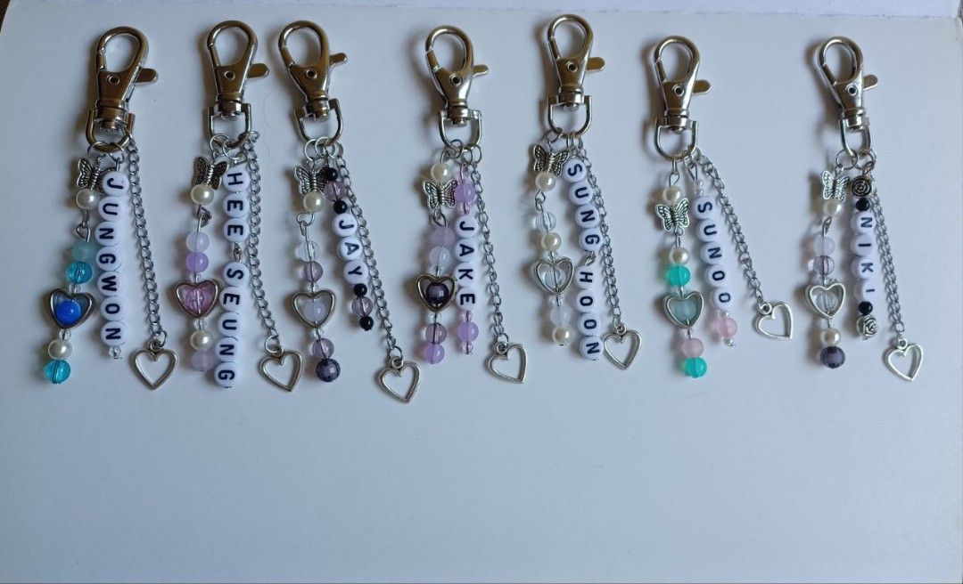 Enhypen keychains, Hobbies & Toys, Stationery & Craft, Handmade Craft ...