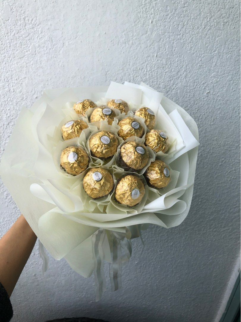 Ferrero Rocher Chocolate Bouquet, Hobbies & Toys, Stationery & Craft ...