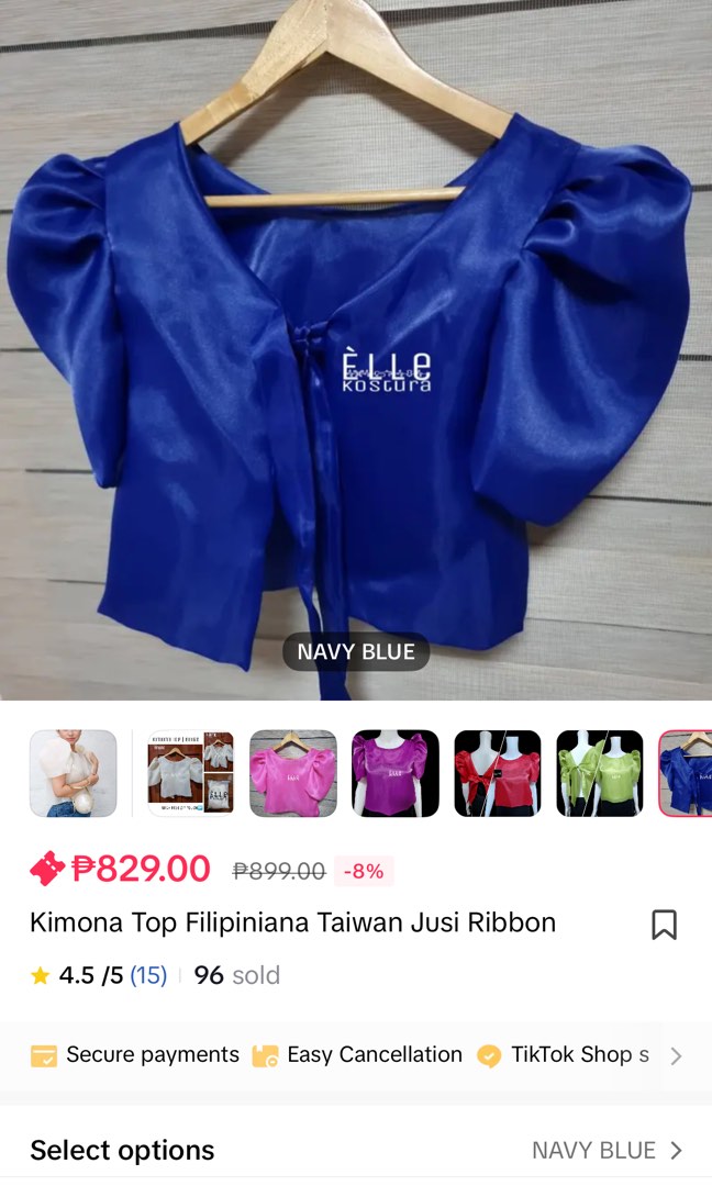 Filipiniana Top, Women's Fashion, Tops, Blouses on Carousell